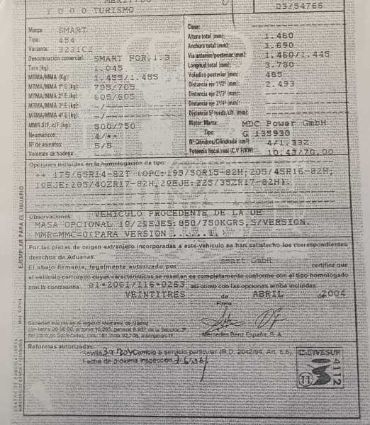 2004 Smart forfour 1.3 Basis pulse от САЩ